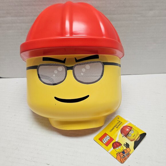 Lego | Costumes | New Construction Worker Lego Red Yellow Mask Kids Boy ...